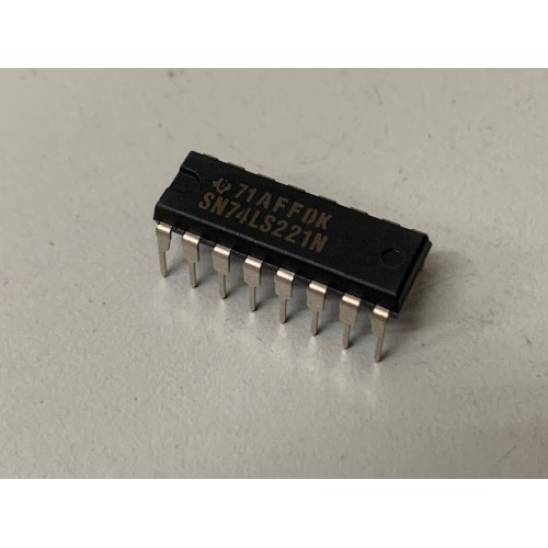 Texas Instruments SN74LS221N Monostable Multivibrator Dual w/Schmitt-trgr inputs